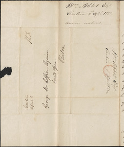 William Abbot to George Coffin, 8 April 1822 - Digital Commonwealth