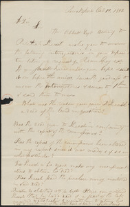 Samuel Pond to George Coffin, 12 October 1822 - Digital Commonwealth
