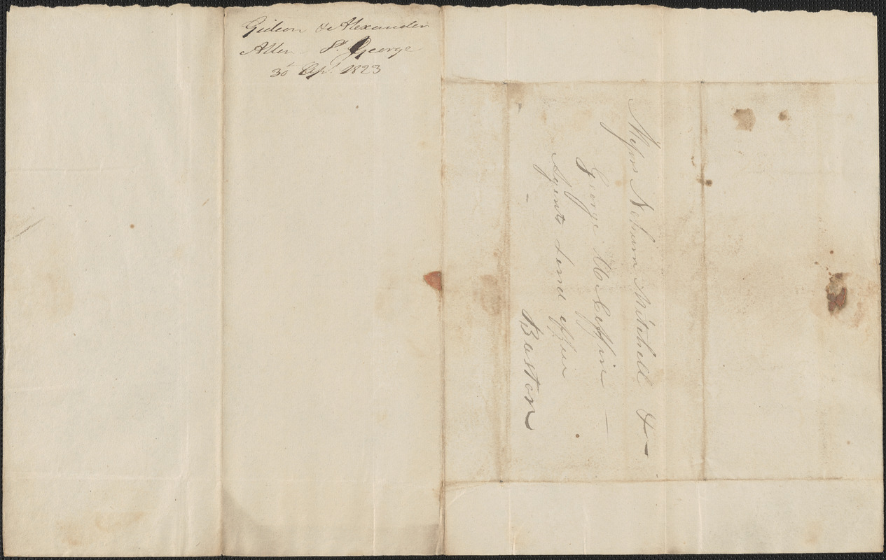 Gideon Allen and Alexander Allen to Nahum Mitchell and George Coffin ...