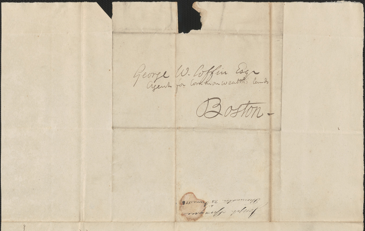 Joseph Sprague to George Coffin, 25 June 1823 - Digital Commonwealth