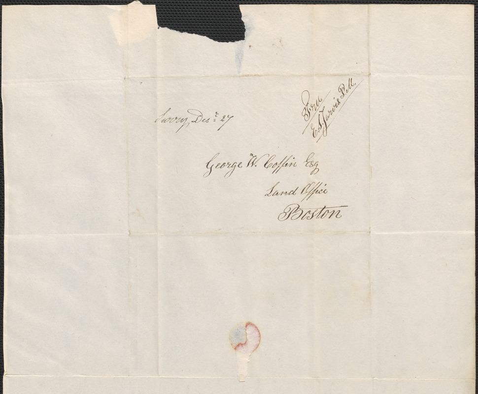 Edward Jarvis to George Coffin, 26 December 1823 - Digital Commonwealth