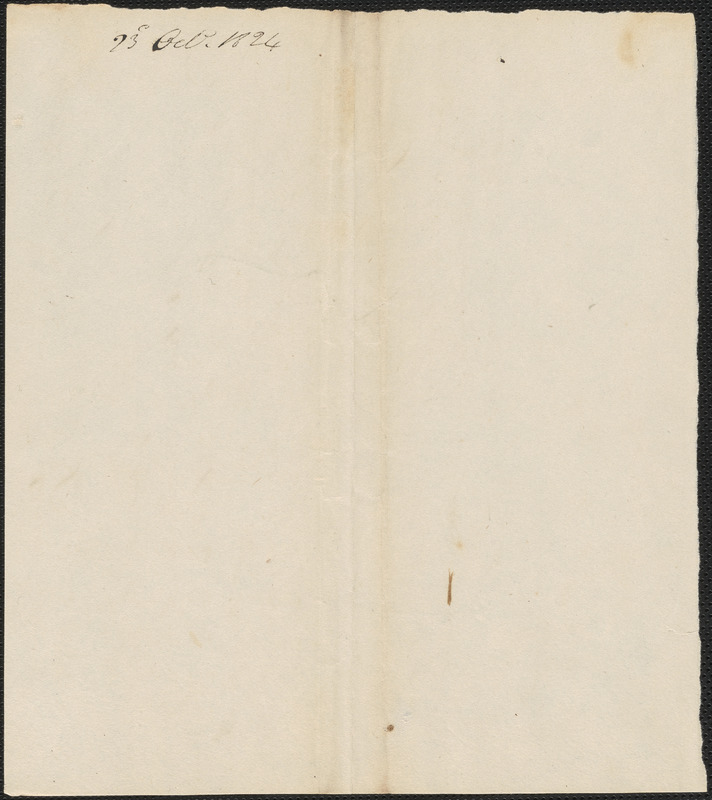 George Coffin to W.H. Rowell, 27 October 1824 - Digital Commonwealth