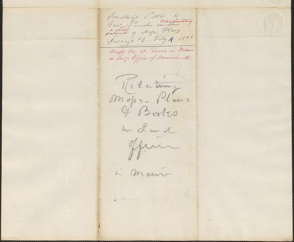 Edward Bangs to Levi Lincoln, 4 February 1826 - Digital Commonwealth