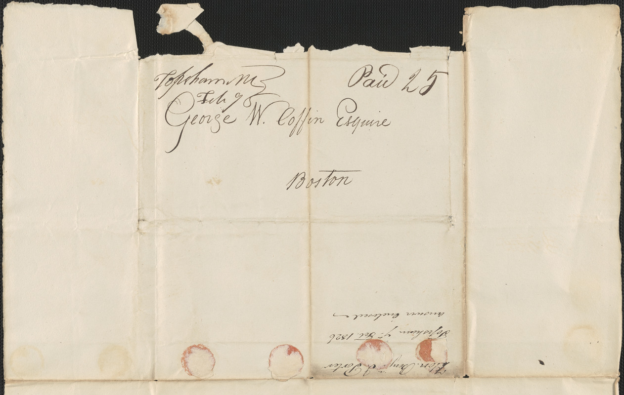 Benjamin Porter to George Coffin, 7 February 1826 - Digital Commonwealth