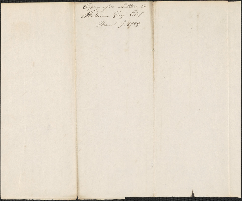 George Coffin to William Gay, 7 March 1828 - Digital Commonwealth