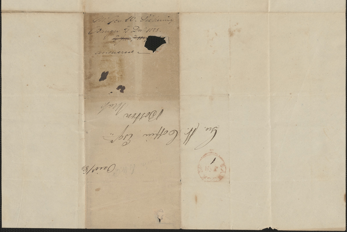 George Pickering to George Coffin, 31 December 1828 - Digital Commonwealth