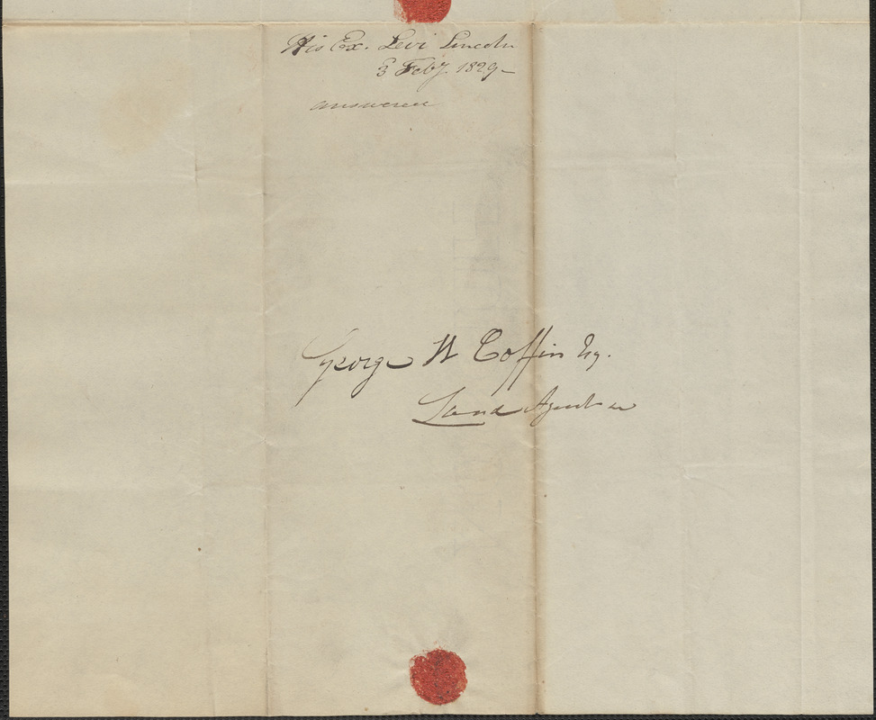 George Coffin to Levi Lincoln, 3 February 1829 - Digital Commonwealth