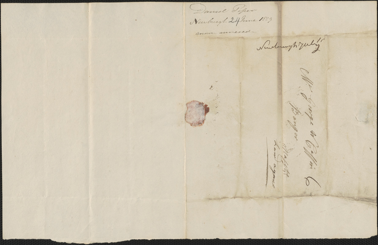 Daniel Piper to George Coffin, 24 June 1829 - Digital Commonwealth