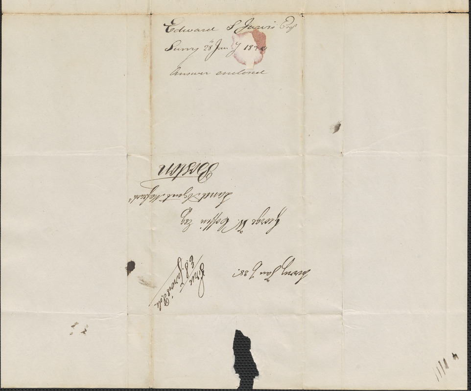 Edward Jarvis to George Coffin, 28 January 1830 - Digital Commonwealth