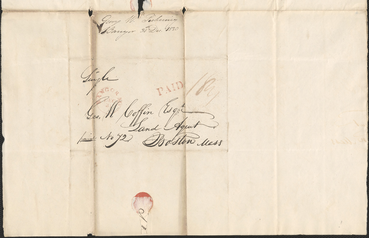George Pickering to George Coffin, 30 December 1830 - Digital Commonwealth