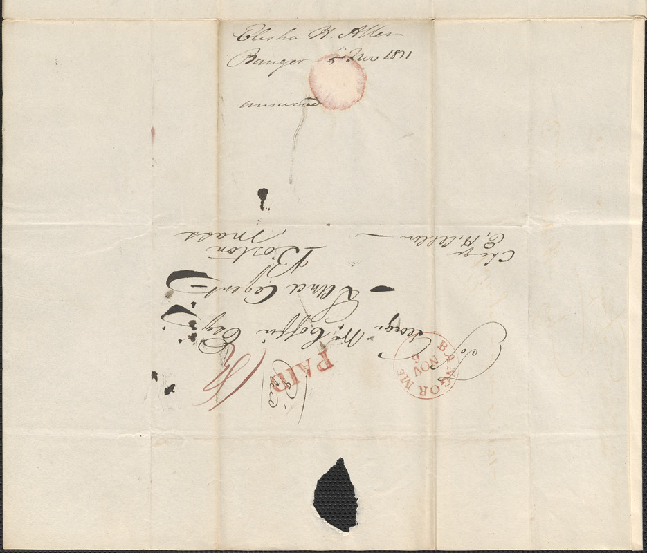 Elisha Allen to George Coffin, 5 November 1831 - Digital Commonwealth