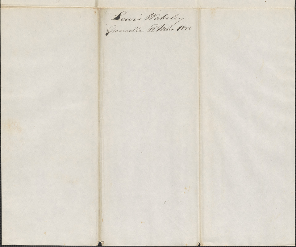 Lewis Wakeley to George Coffin, 22 March 1832 - Digital Commonwealth
