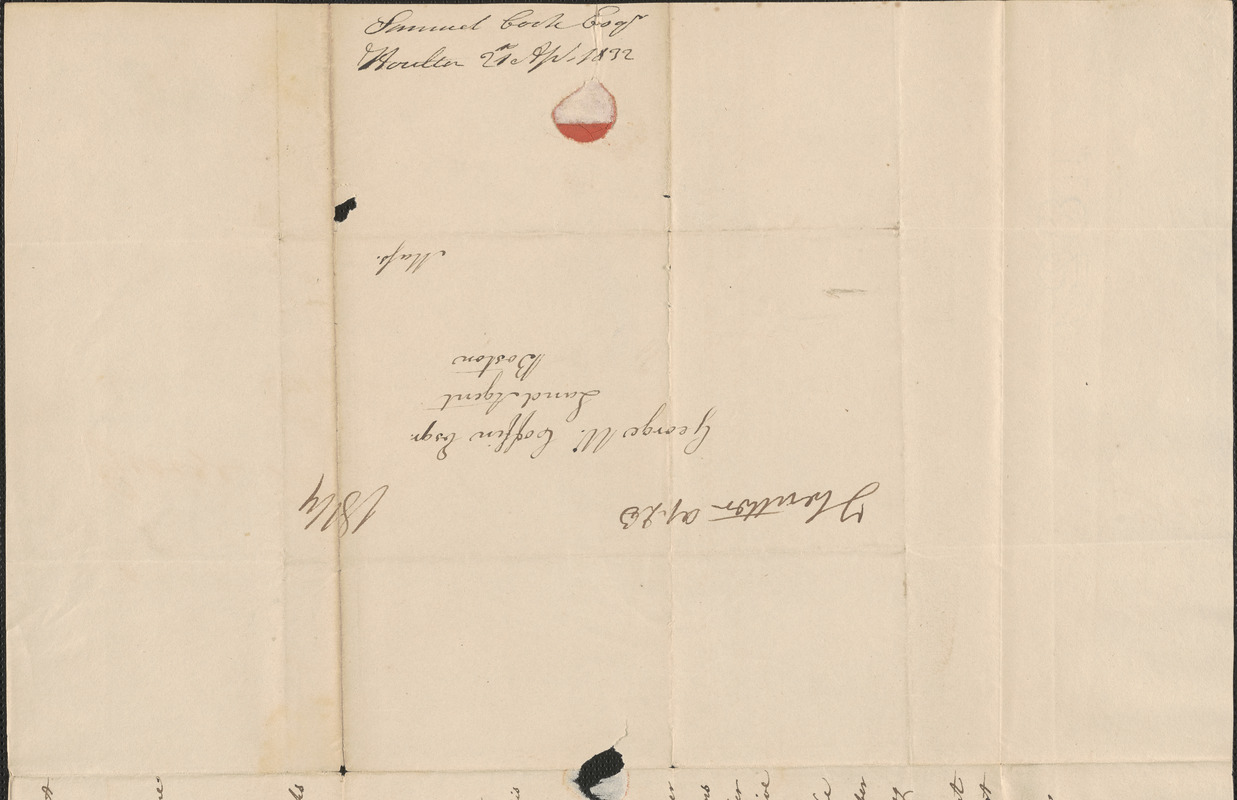 Samuel Cook to George Coffin, 21 April 1832 - Digital Commonwealth