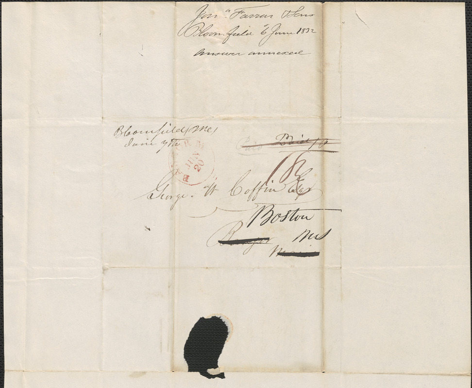 Jonathan Farrar to George Coffin, 6 June 1832 - Digital Commonwealth