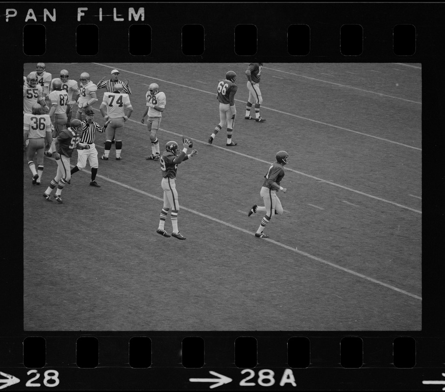 Boston College vs. Holy Cross football game at Schaefer Stadium ...