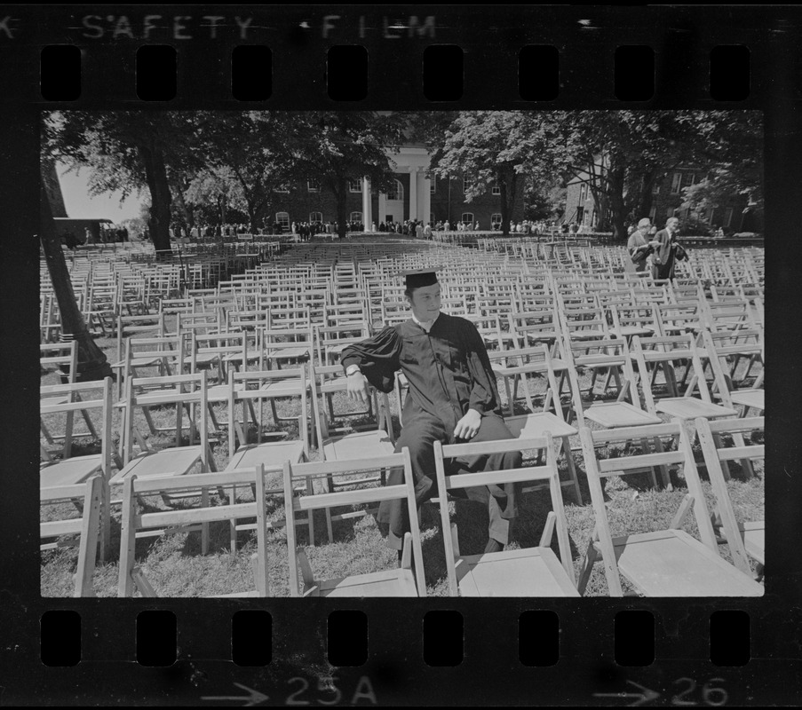 Tufts senior class president shows for ceremony - Digital Commonwealth