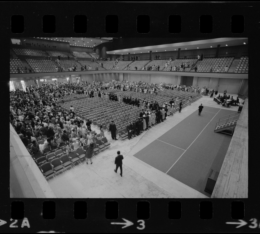 University of Massachusetts Boston commencement ceremony procession at ...