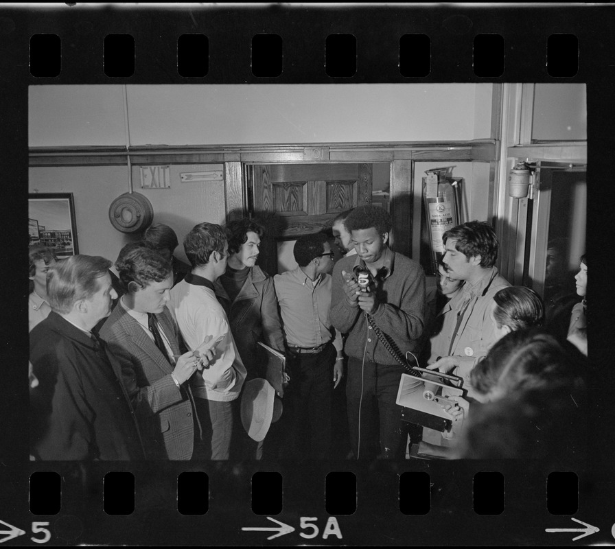 Boston State College Black Student Association leader, James Moore ...