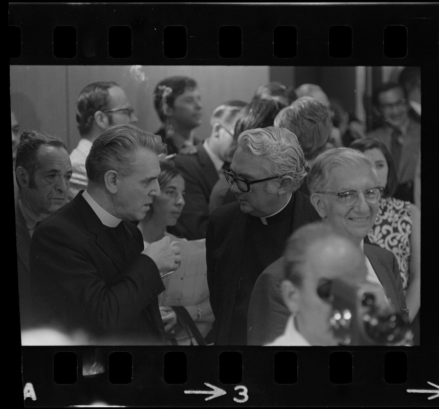 Rev. W. Seavey Joyce, president of Boston College, in conversation with ...