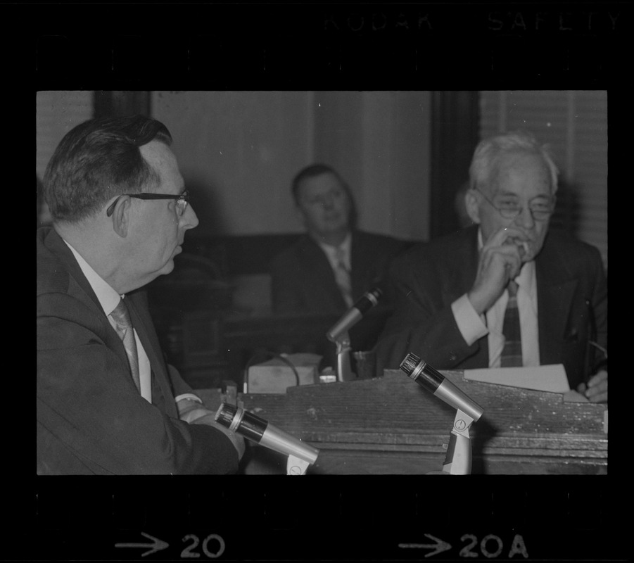 James W. Dailey, left, headmaster of English High School, and Joseph ...