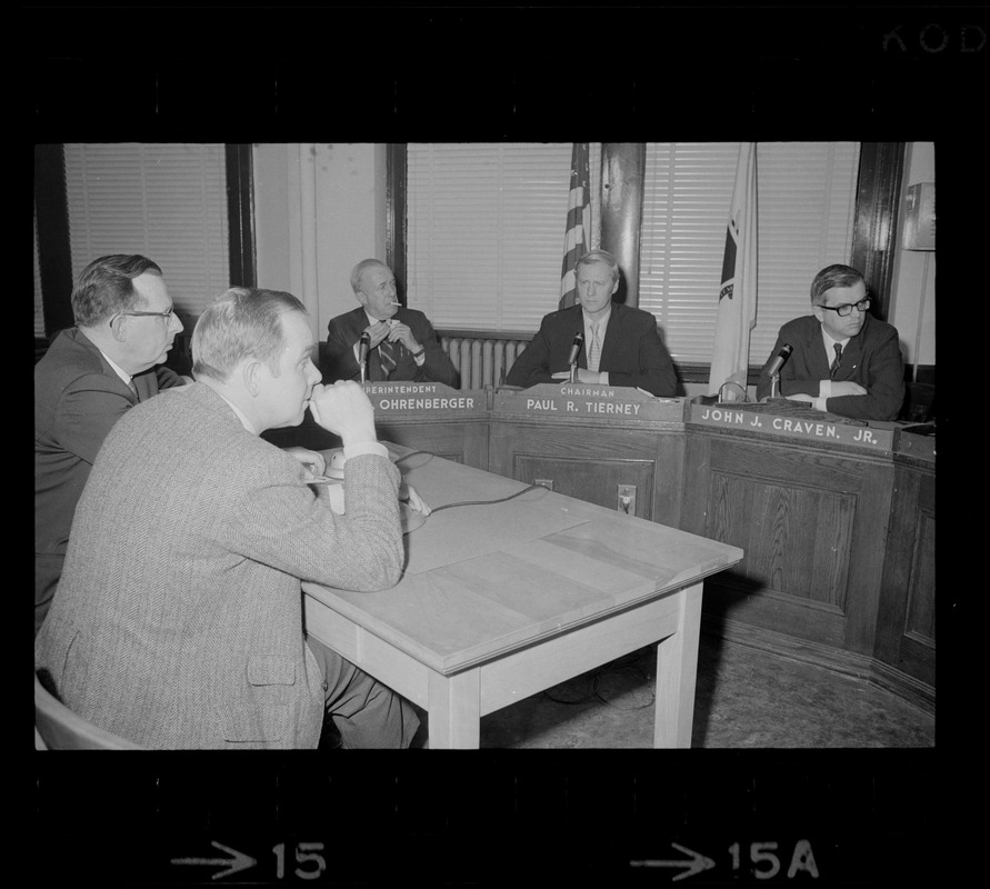 Superintendent of Boston Schools, William Ohrenberger, and Boston ...