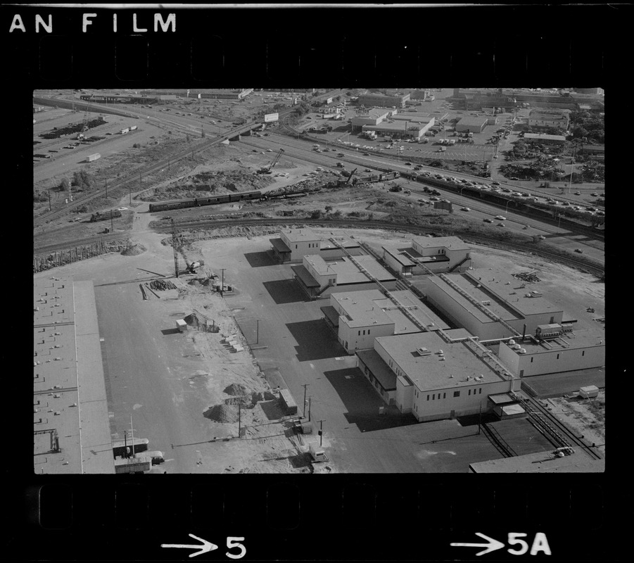 Runaway Penn Central locomotives block most of the Northbound lane of ...