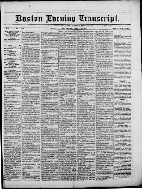 Boston Evening Transcript - Digital Commonwealth