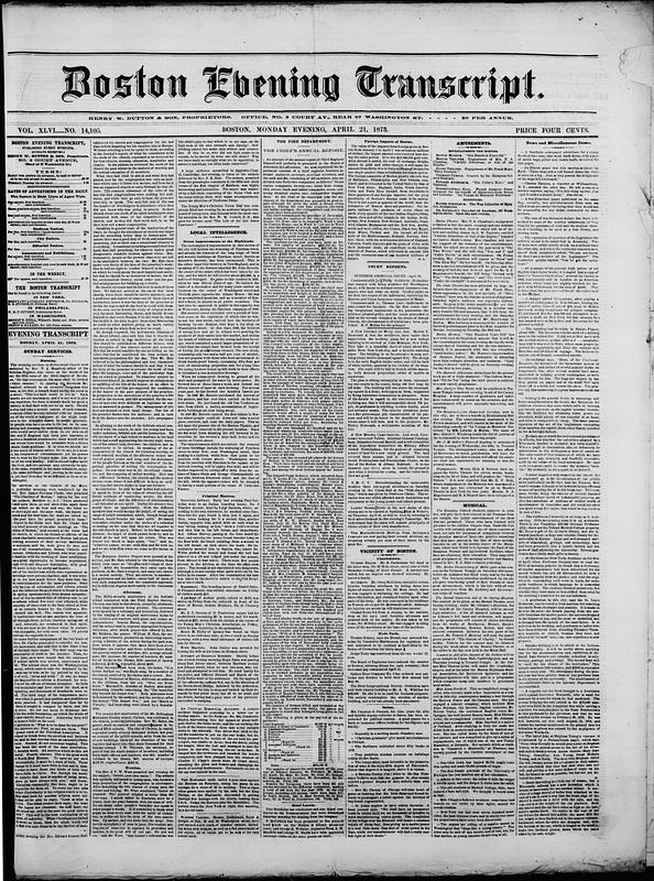 Boston Evening Transcript - Digital Commonwealth