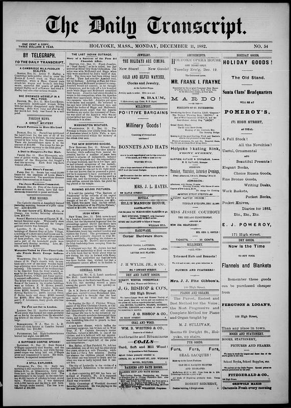 The Daily Transcript. December 11, 1882 - Digital Commonwealth