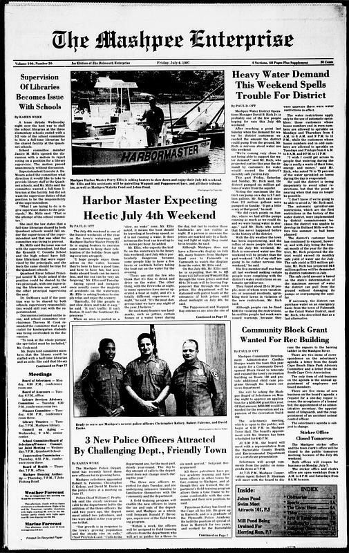 The Mashpee Enterprise. July 04, 1997 - Digital Commonwealth