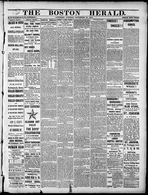 The Boston Herald. November 28, 1874 - Digital Commonwealth