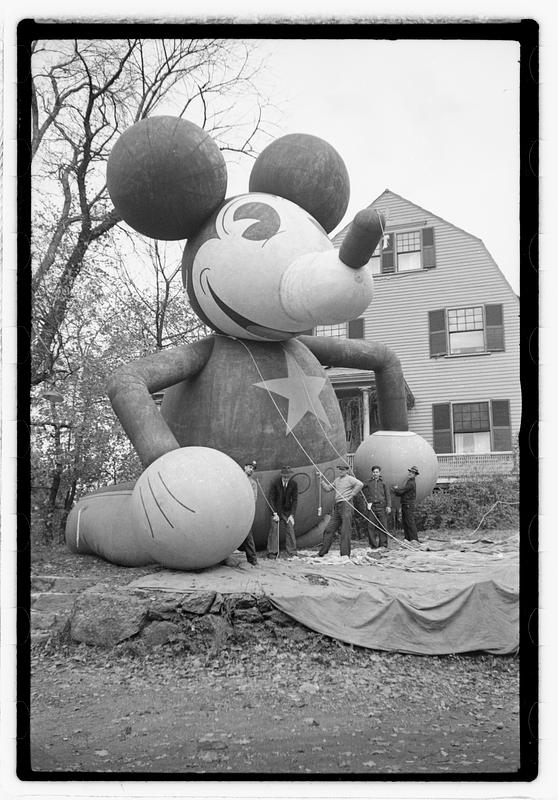 Giant Mickey Mouse character balloon - Digital Commonwealth