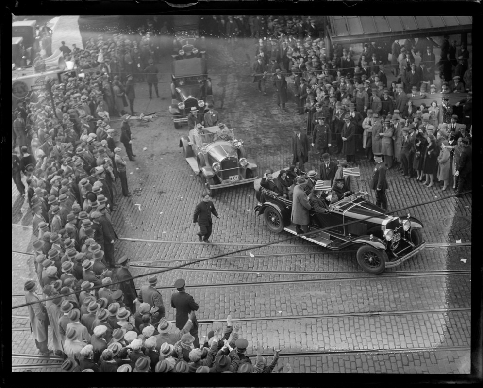 Gov. Al Smith's motorcade in Boston - Digital Commonwealth