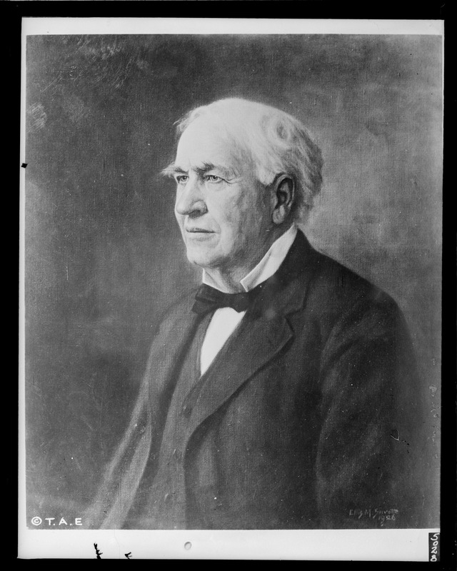 Thomas A. Edison - portrait - Digital Commonwealth