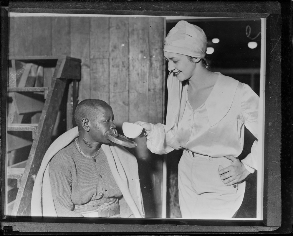 Kombow Assaye - member of the Ubangi tribe - a potpourri of plate ...