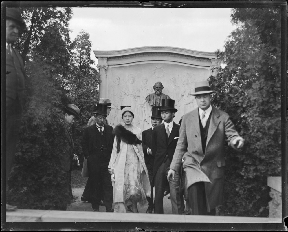 Prince & Princess Takamatsu of Japan visit Longfellow Park, Cambridge ...