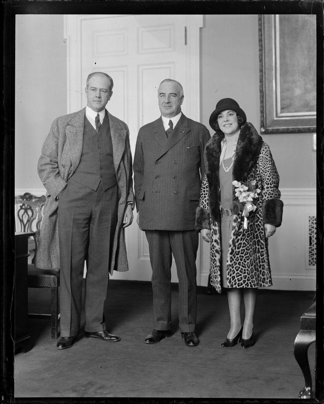 Mr. & Mrs. Martin Johnson, big game hunters, visit Gov. Allen - Digital ...