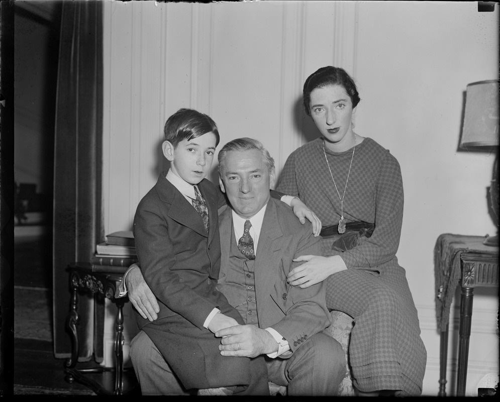 Gov. Elect Curley with daughter Mary and son Francis - Digital Commonwealth