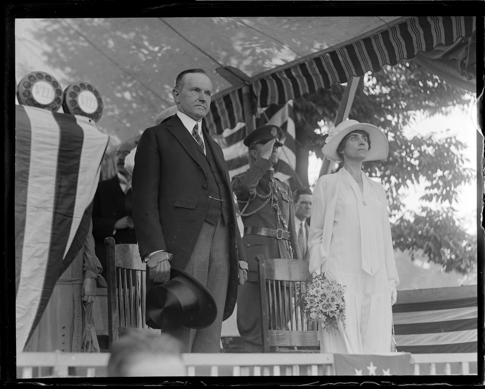 Pres. and Mrs. Coolidge in Cambridge - Digital Commonwealth