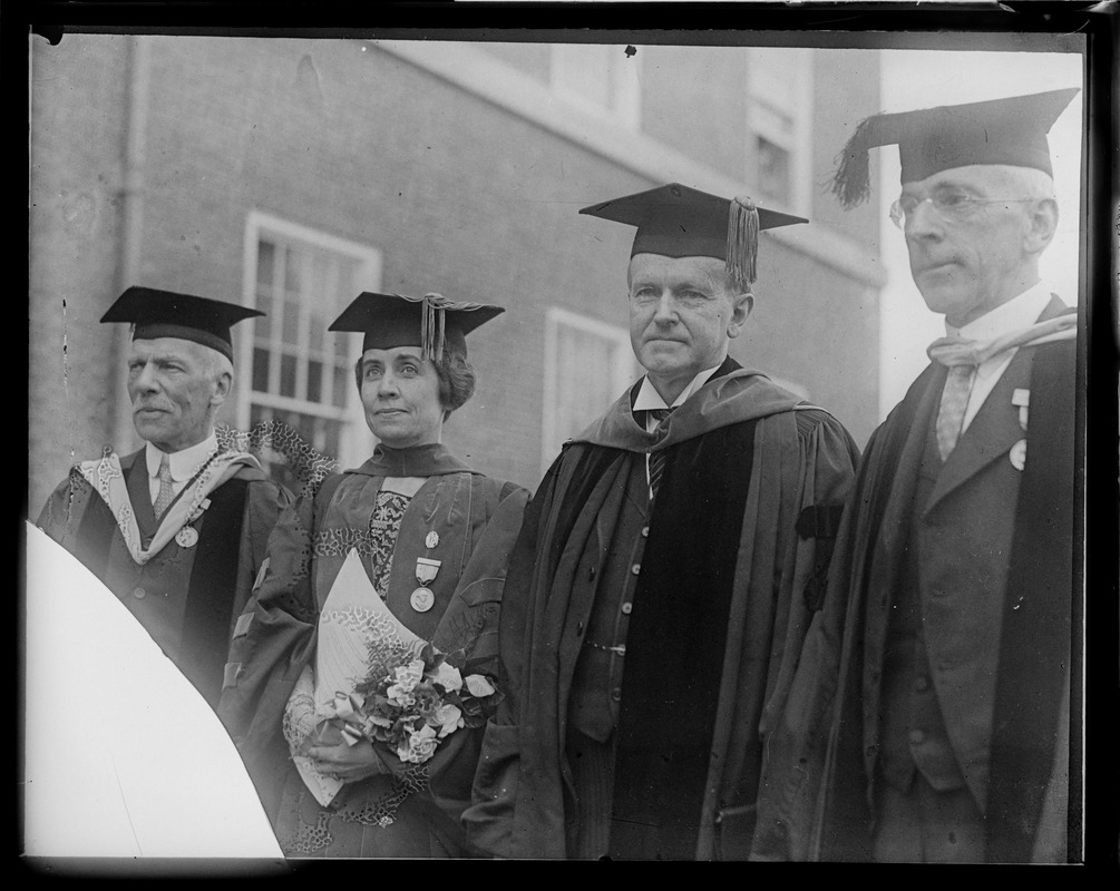 Pres. and Mrs. Coolidge at Andover, MA - Digital Commonwealth