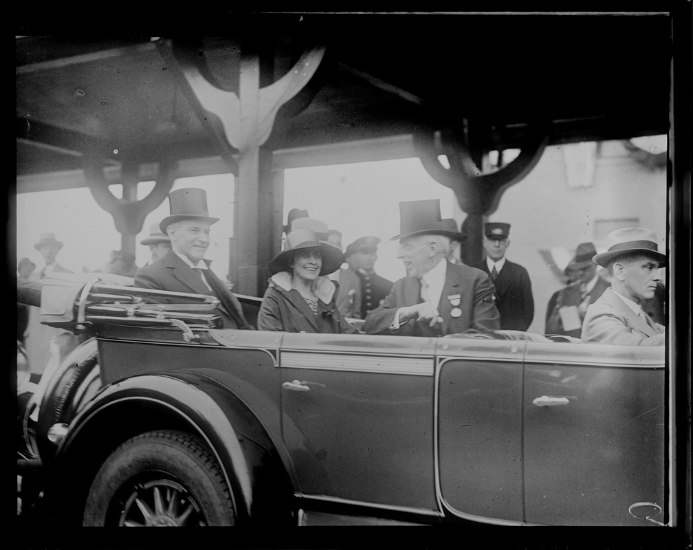 Pres. Coolidge and wife at Andover - Digital Commonwealth