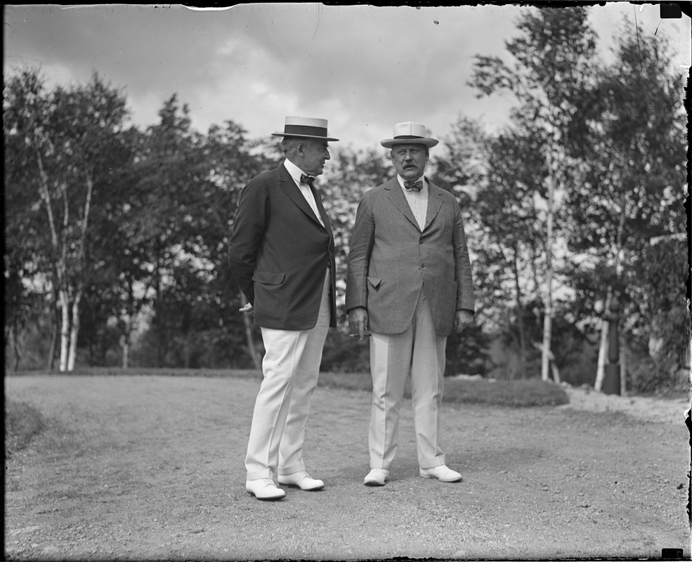 Pres. Harding and Secretary Weeks - Digital Commonwealth