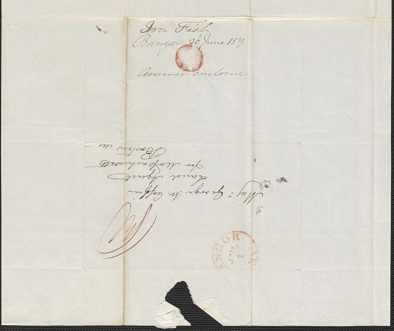 Ira Fish to George Coffin, 30 June 1839 - Digital Commonwealth