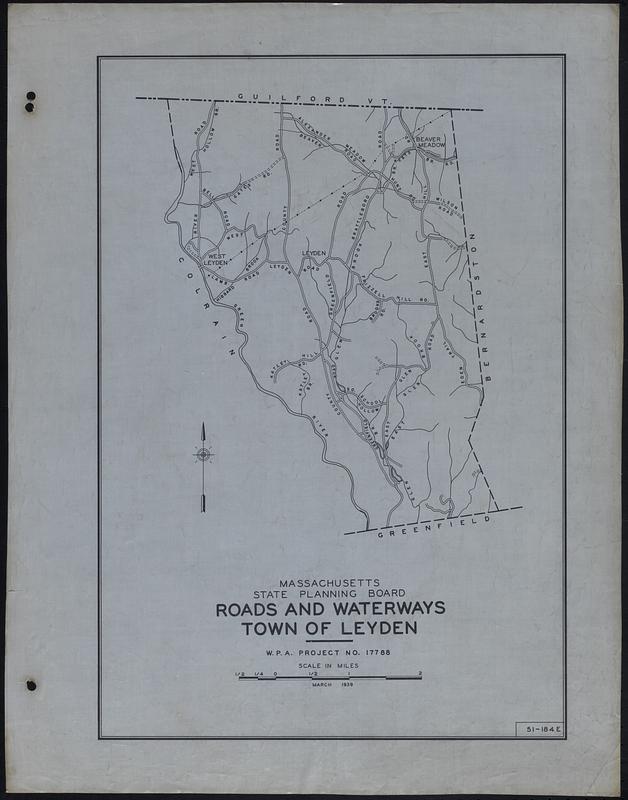 Roads and Waterways Town of Leyden - Digital Commonwealth