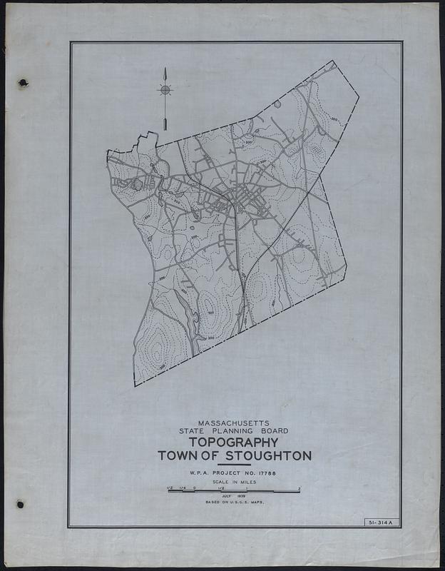 Topography Town of Stoughton - Digital Commonwealth