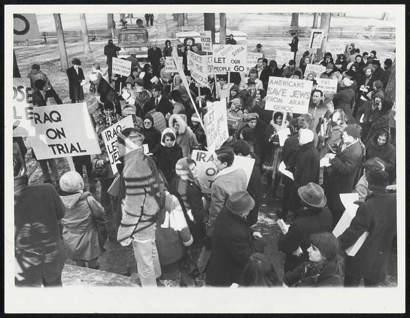 Parkman Bandstand, Jews assemble to protest Iraq hanging's. - Digital ...