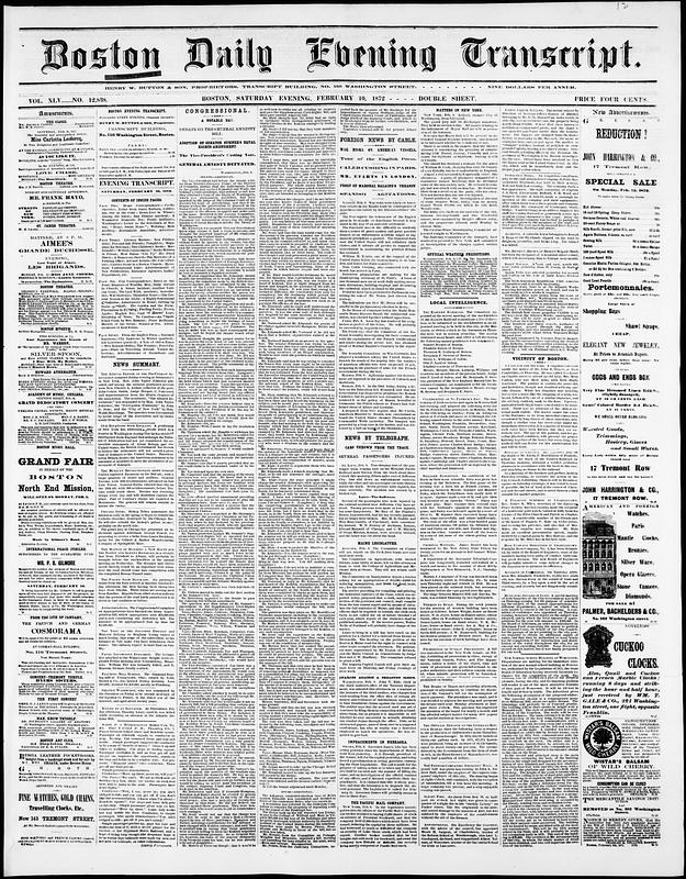 Boston Daily Evening Transcript - Digital Commonwealth