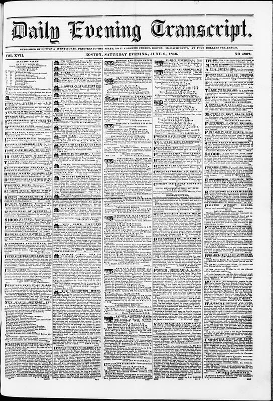 Daily Evening Transcript - Digital Commonwealth