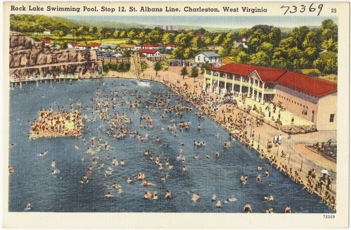 Rock Lake swimming pool, Stop 12, St. Albans Line, Charleston, West ...