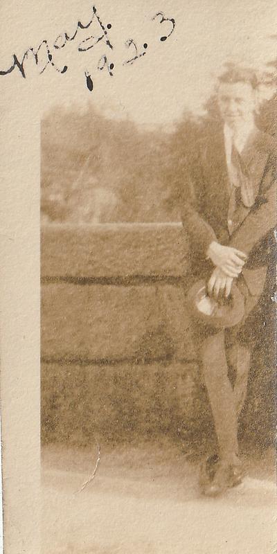 Unidentified man named Ralph, May 1923 - Digital Commonwealth